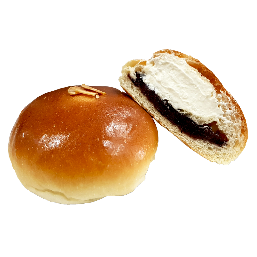 Fresh Cream Red Bean Bun 단팥빵 (생크림) – Manna Bakery